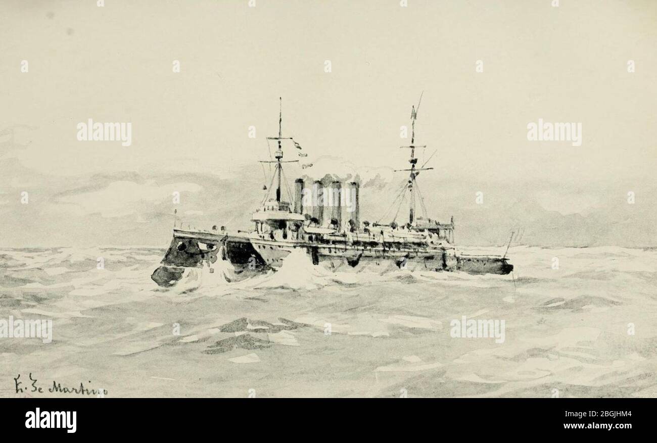 HMS Diadem (1898) in 1901 Stock Photo - Alamy