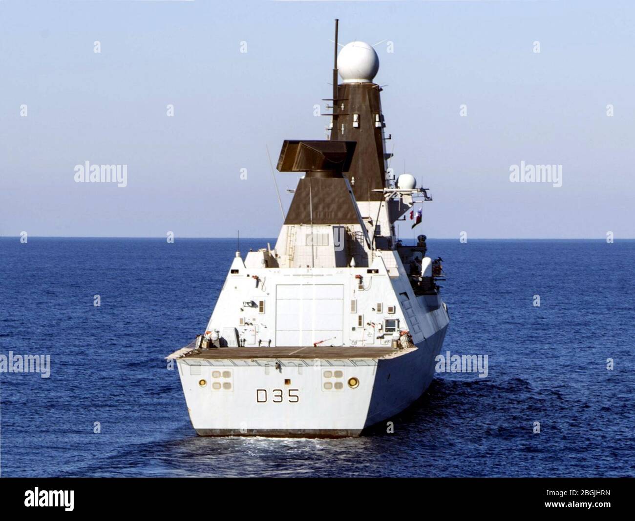 HMS Dragon (D35) aft view in 2013 Stock Photo - Alamy