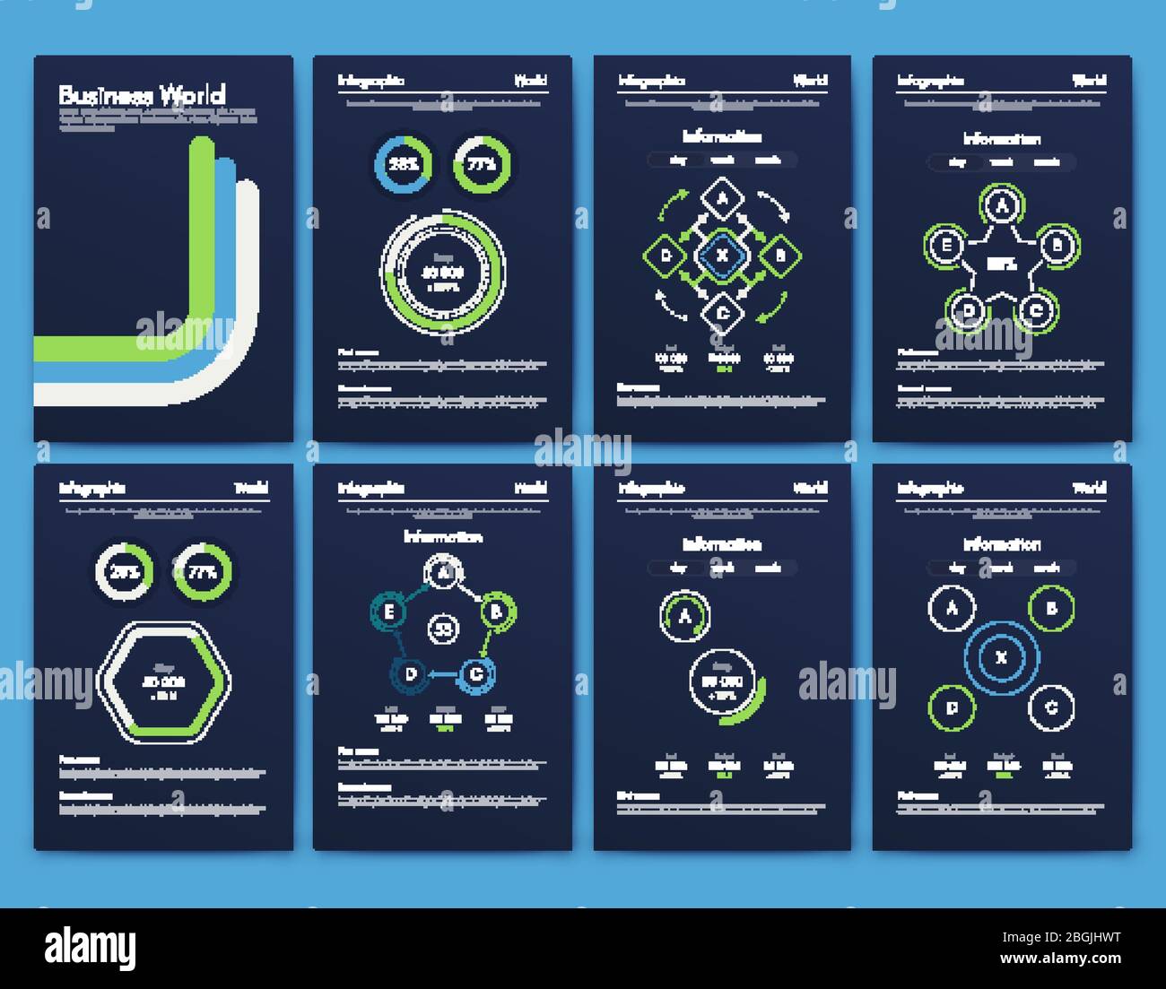 Modern infographic vector elements for business brochures. Use in ...