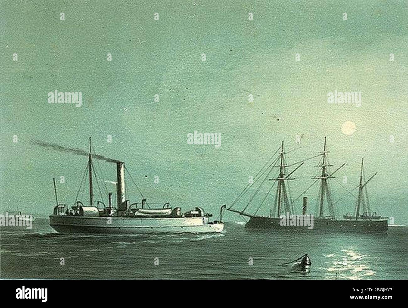 HMS Enterprise (1864) and HMCB Comet Stock Photo - Alamy