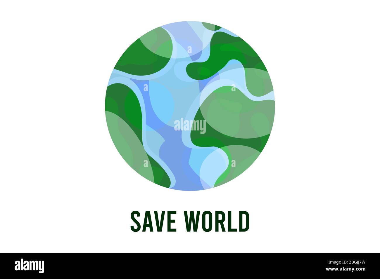 Planet earth icon. Environment concept. Save world. Vector space illustration, flat cartoon ...