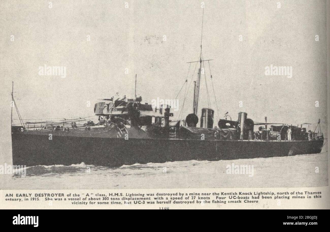 HMS Lightning TBD Stock Photo - Alamy