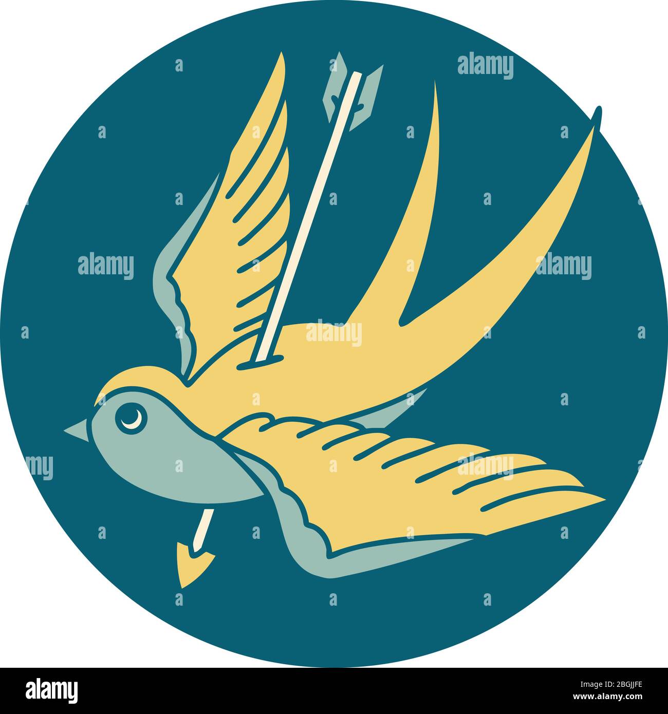 iconic tattoo style image of a swallow Stock Vector Image & Art - Alamy