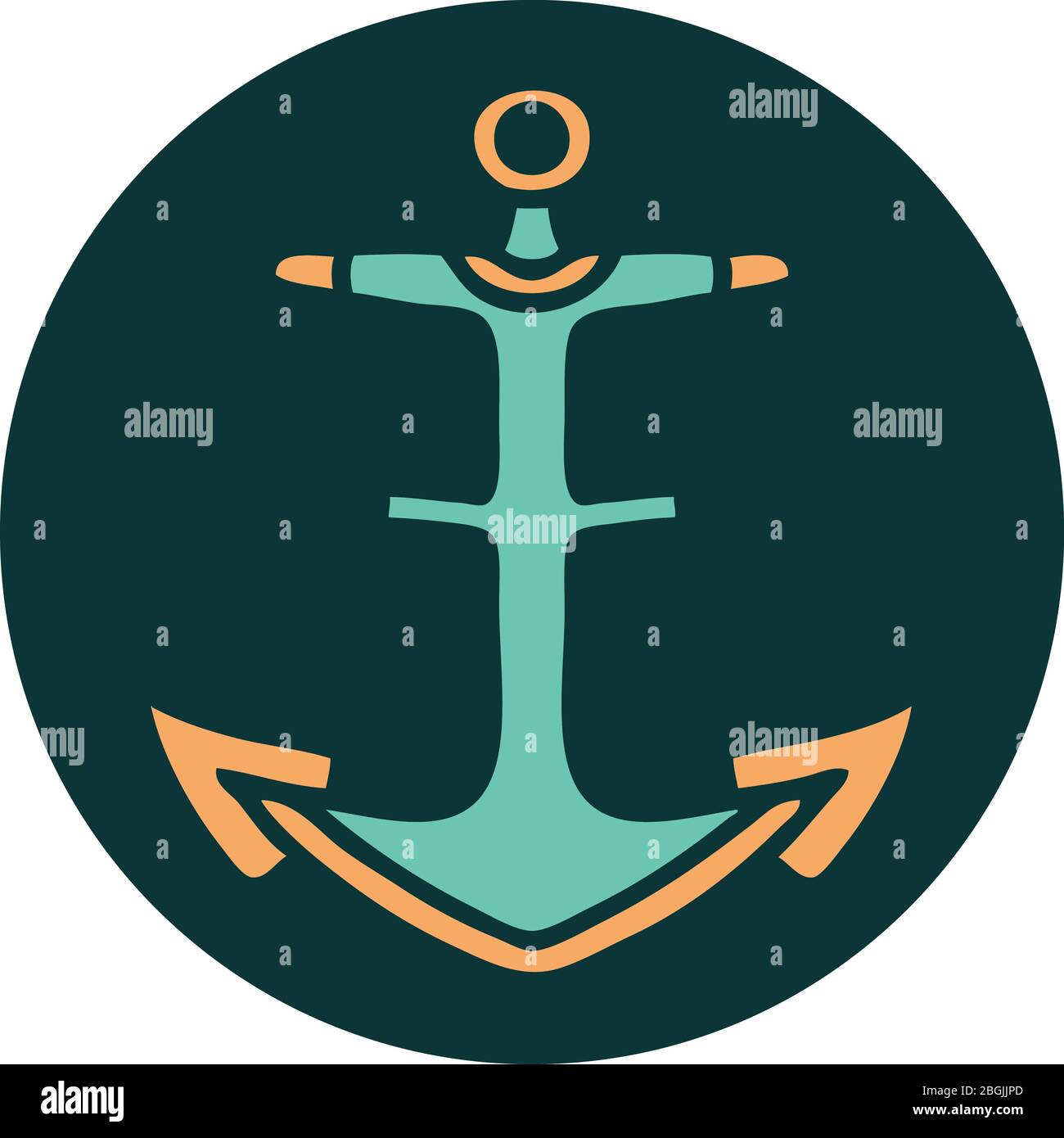 iconic tattoo style image of an anchor Stock Vector Image & Art - Alamy