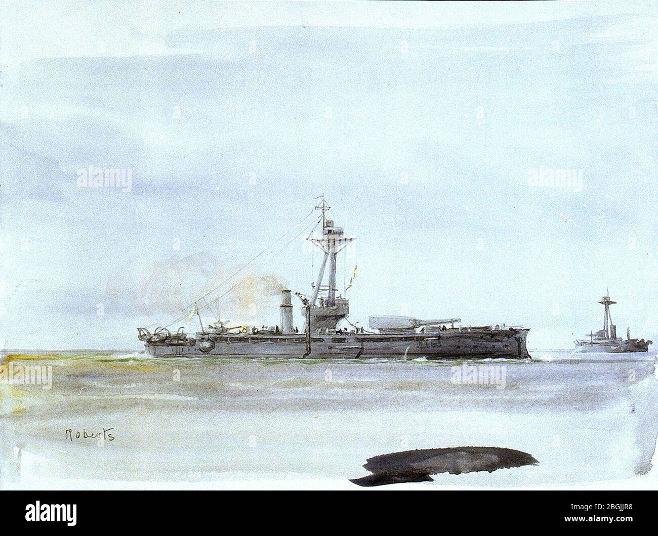 HMS 'Roberts', monitor Stock Photo - Alamy