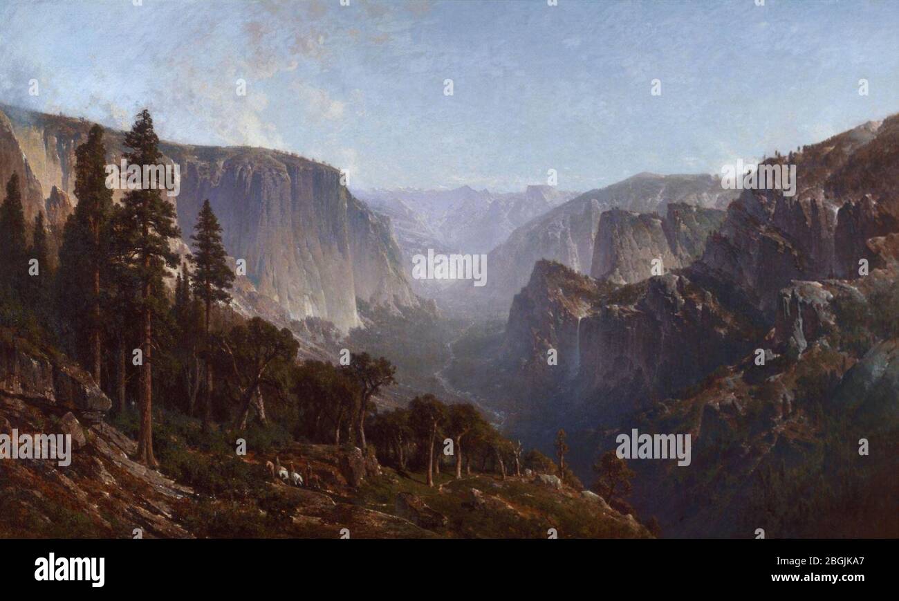 Thomas Hill - Yosemite Valley (1876 Stock Photo - Alamy