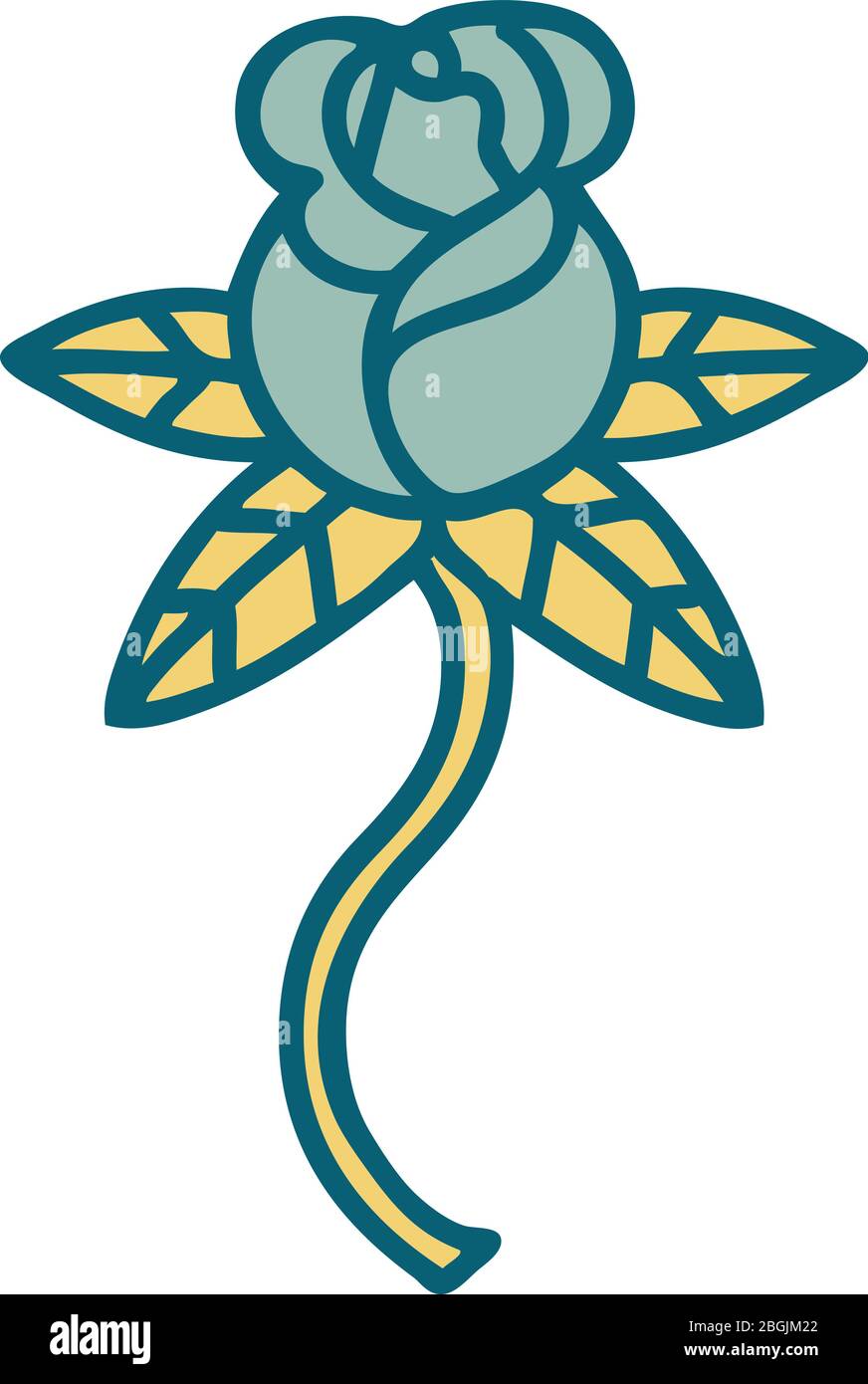 iconic tattoo style image of rose Stock Vector Image & Art - Alamy