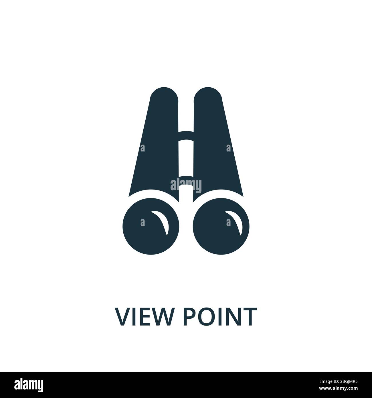 View Point icon. Simple element from navigation collection. Filled View ...