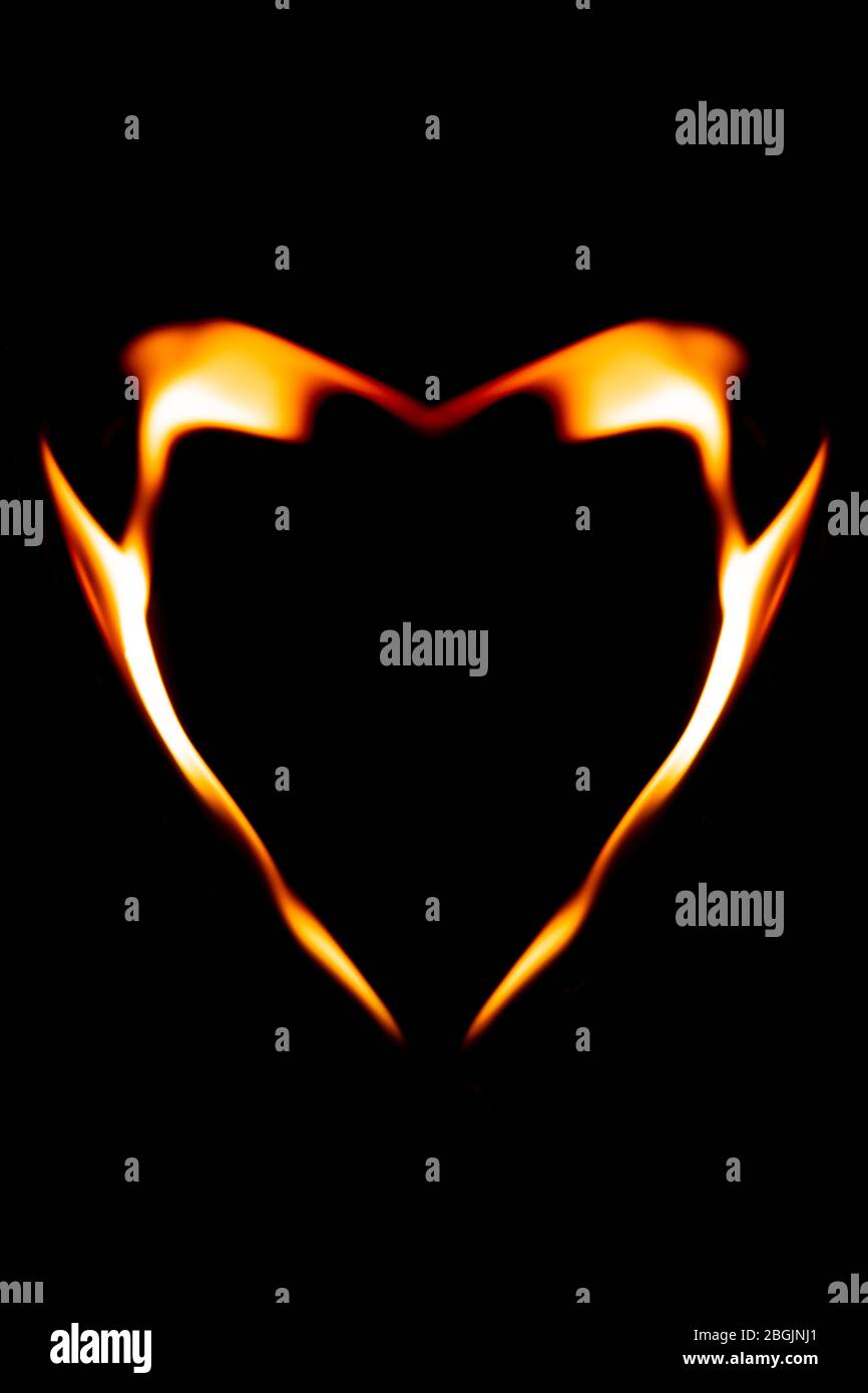 Heart On Fire Wallpaper