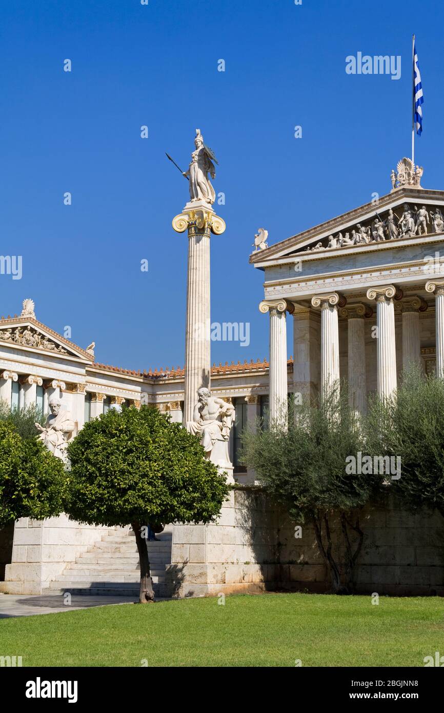 Athens Academy Building, City of Athens, Greece, Europe Stock Photo - Alamy