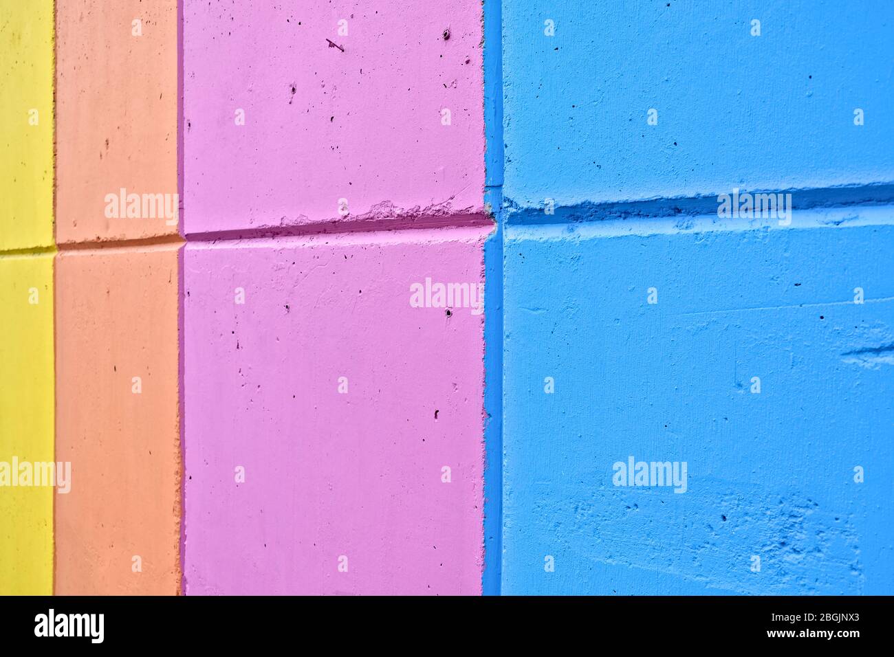 Pastel rainbow bands, in bold vivid colors Stock Photo - Alamy