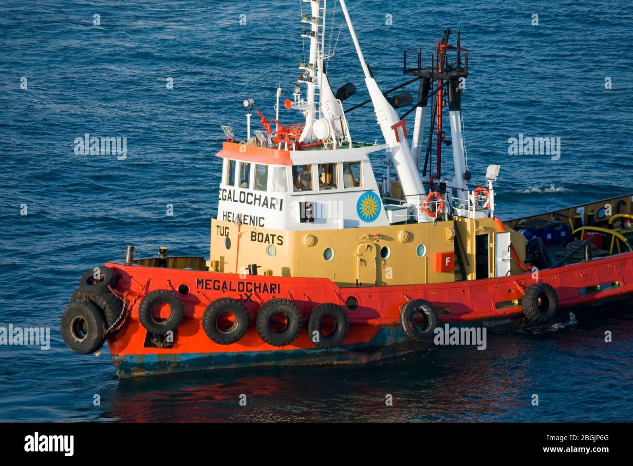 Tugboat in the Port of Piraeus, Athens, Greece, Europe Stock Photo - Alamy