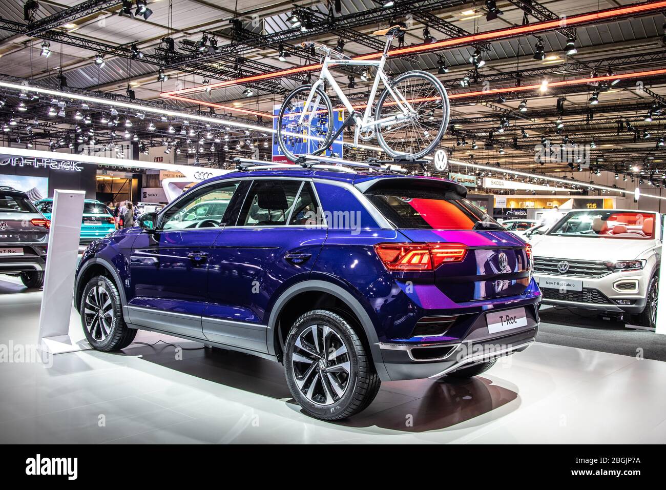 Brussels, Belgium, Jan 2020 Volkswagen VW T-Roc, Brussels Motor Show ...