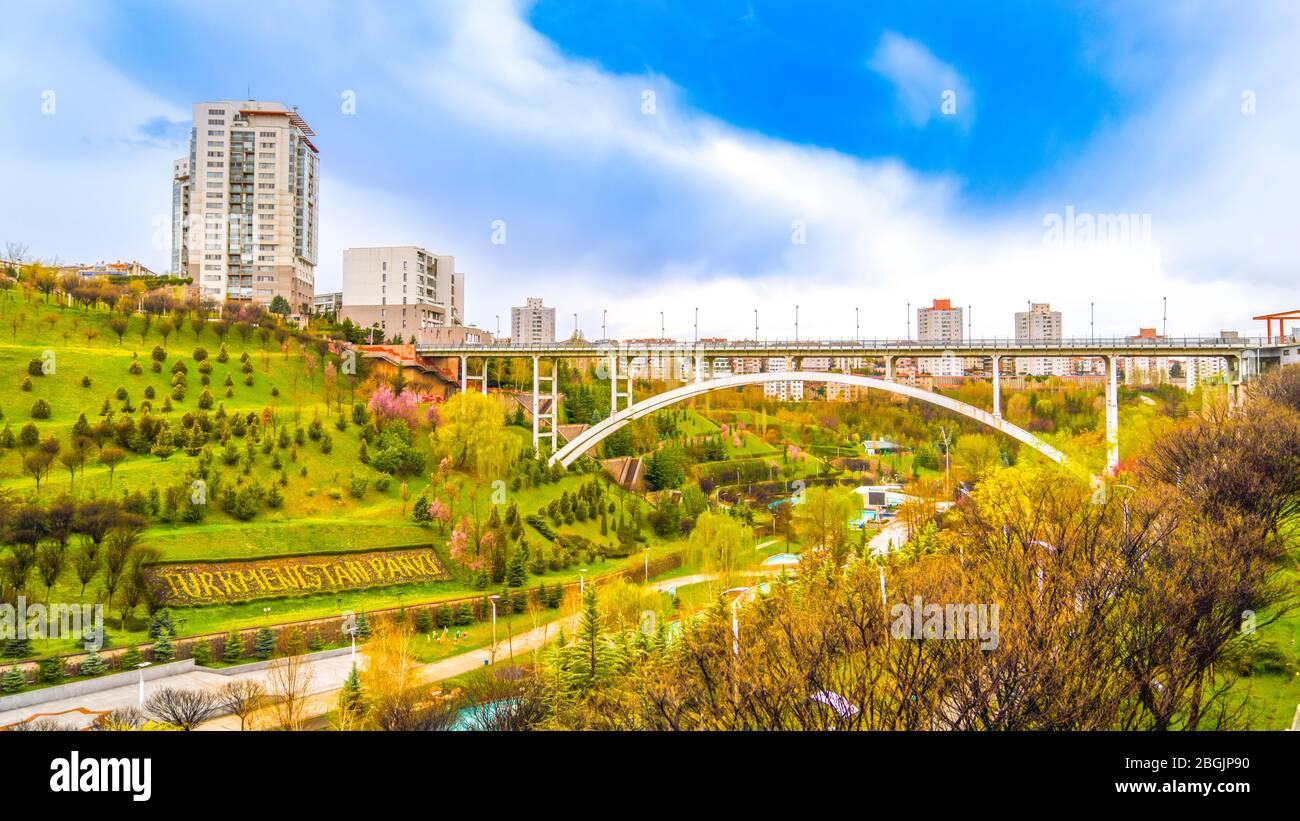 Ankara/Turkey - April 13 2019: Dikmen Vadisi (Valley) is a popular ...