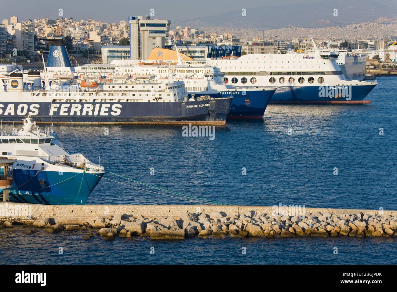 Athens port tower hi-res stock photography and images - Alamy
