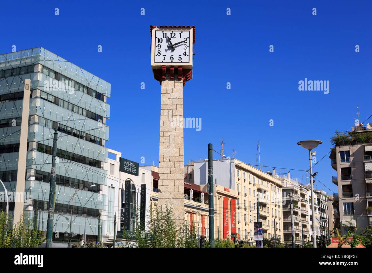 Clock Tower, Port of Piraeus, Athens, Greece, Europe Stock Photo - Alamy