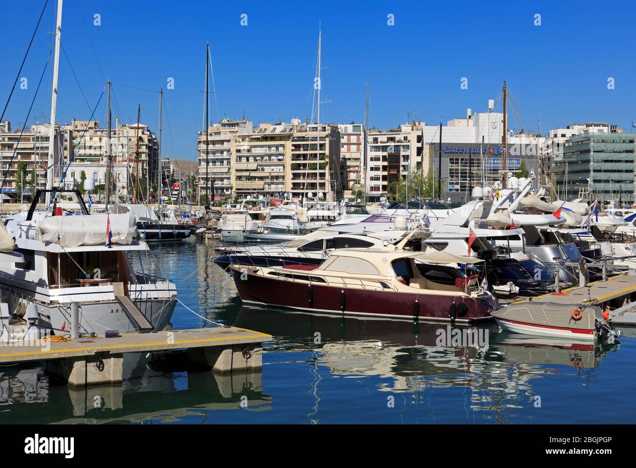Yacht Marina, Port of Piraeus, Athens, Greece, Europe Stock Photo - Alamy