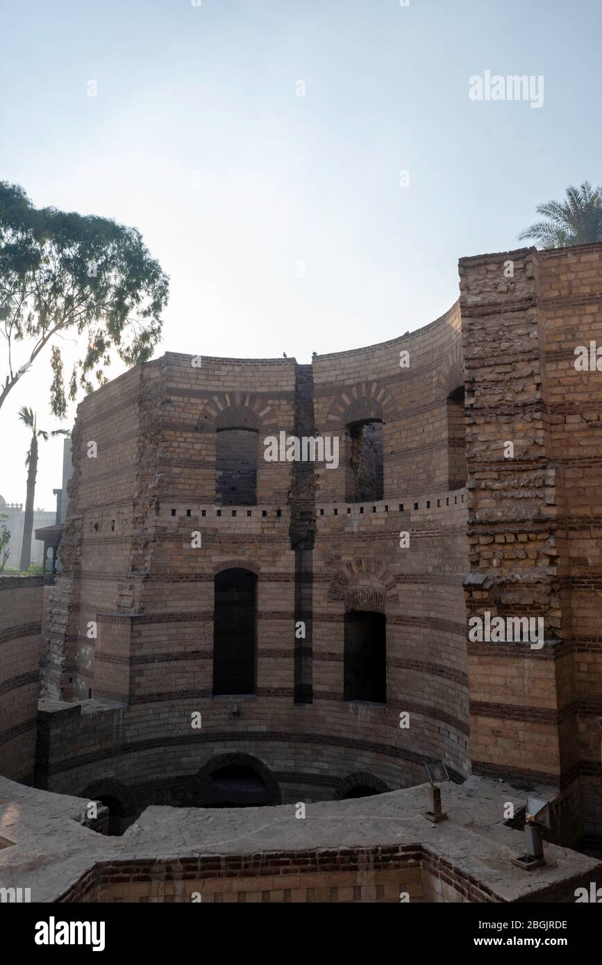 Former Roman Tower; Early morning image of the Monastery and Church of ...
