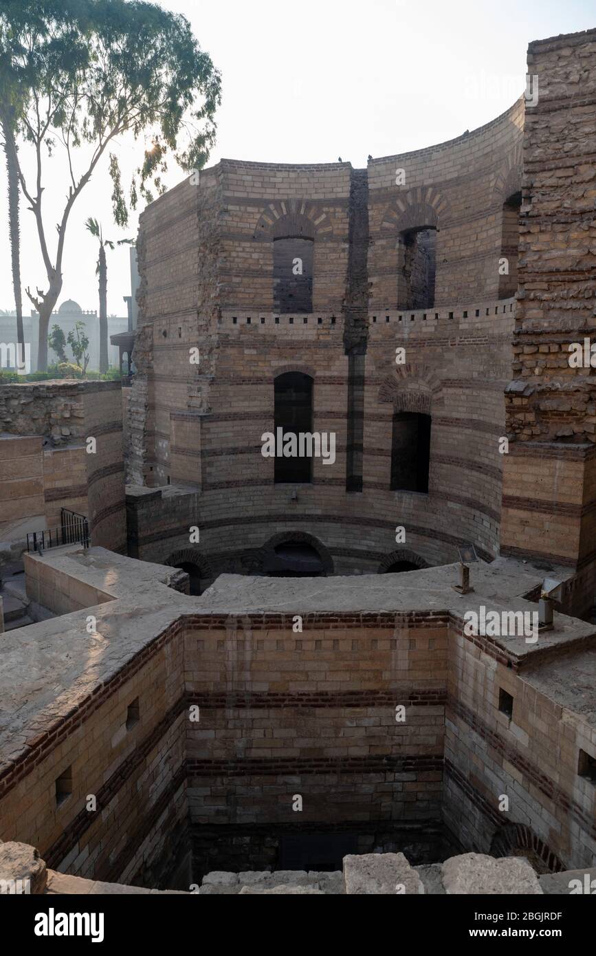 Former Roman Tower; Early morning image of the Monastery and Church of ...