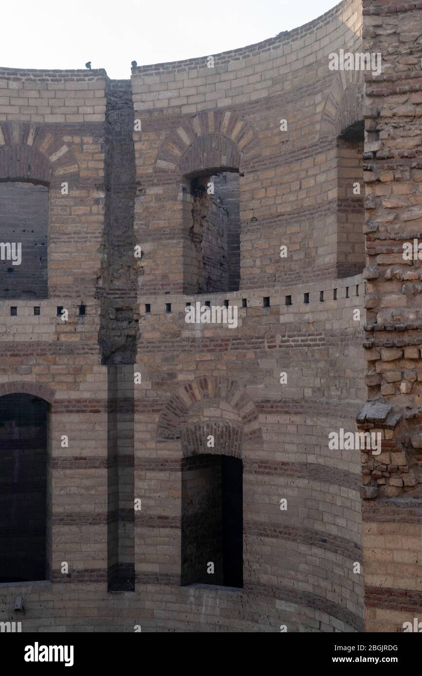 Former Roman Tower; Early morning image of the Monastery and Church of ...