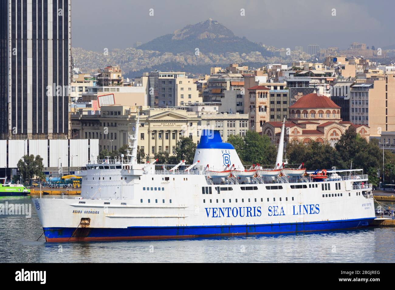 Ferry,Port of Piraeus,Athens,Greece,Europe Stock Photo - Alamy
