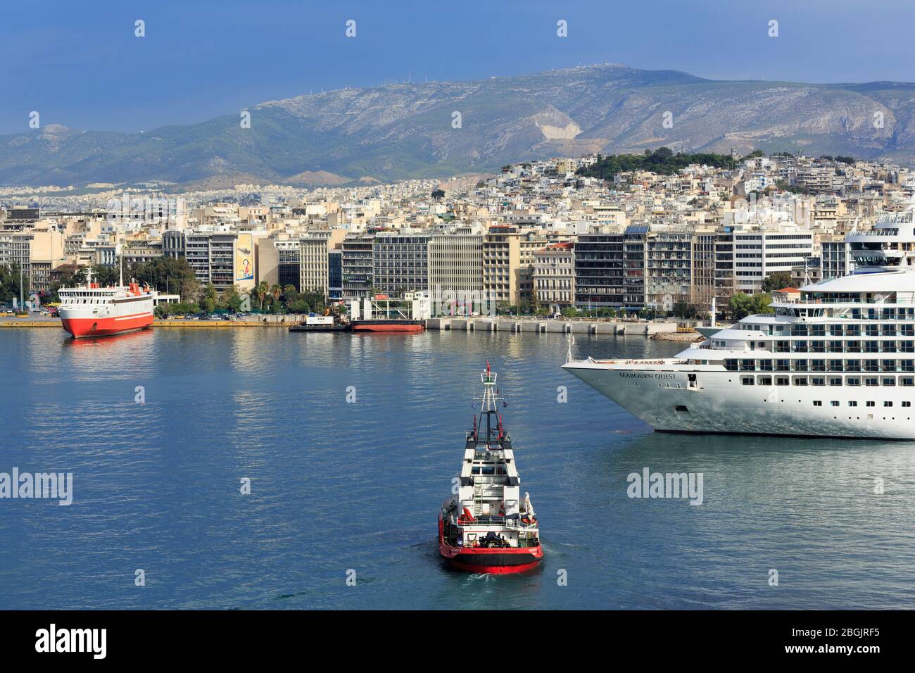 Cruise ship,Port of Piraeus,Athens,Greece,Europe Stock Photo - Alamy