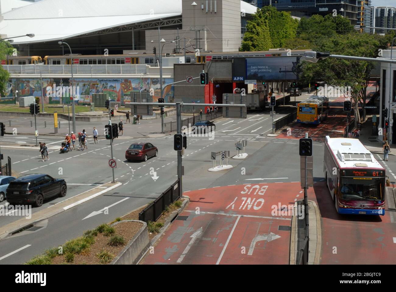 Grey Street and Melbourne Street intersection, Brisbane, Queensland ...