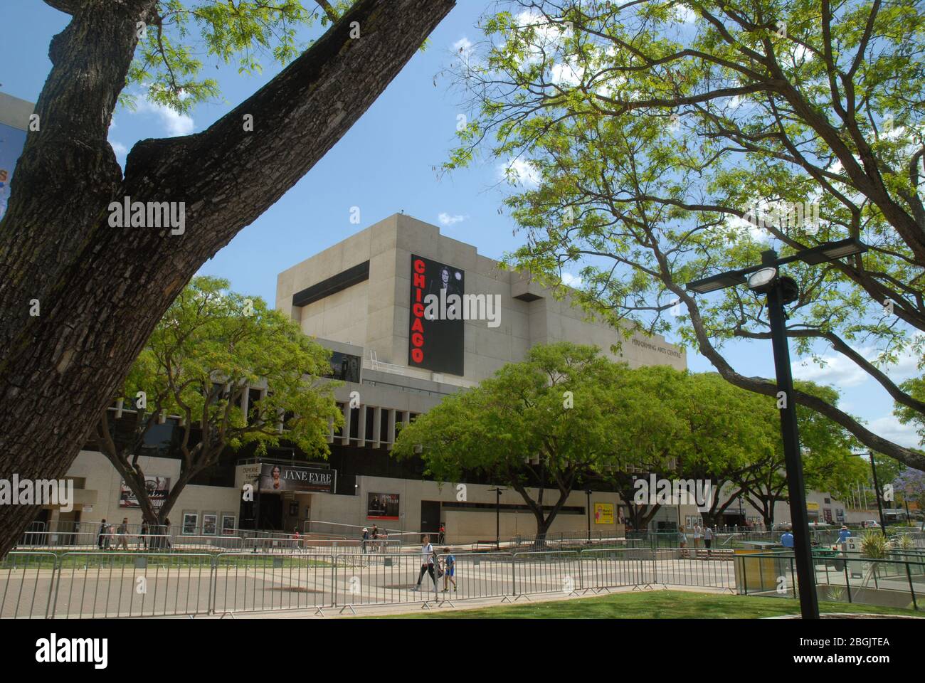 Chicago Ad on side of Queensland Performing Arts Centre (QPAC ...