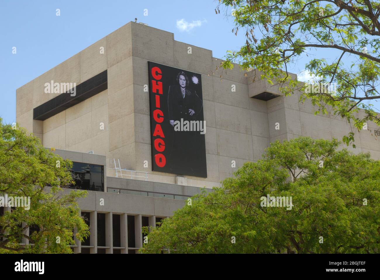 Chicago Ad on side of Queensland Performing Arts Centre (QPAC ...