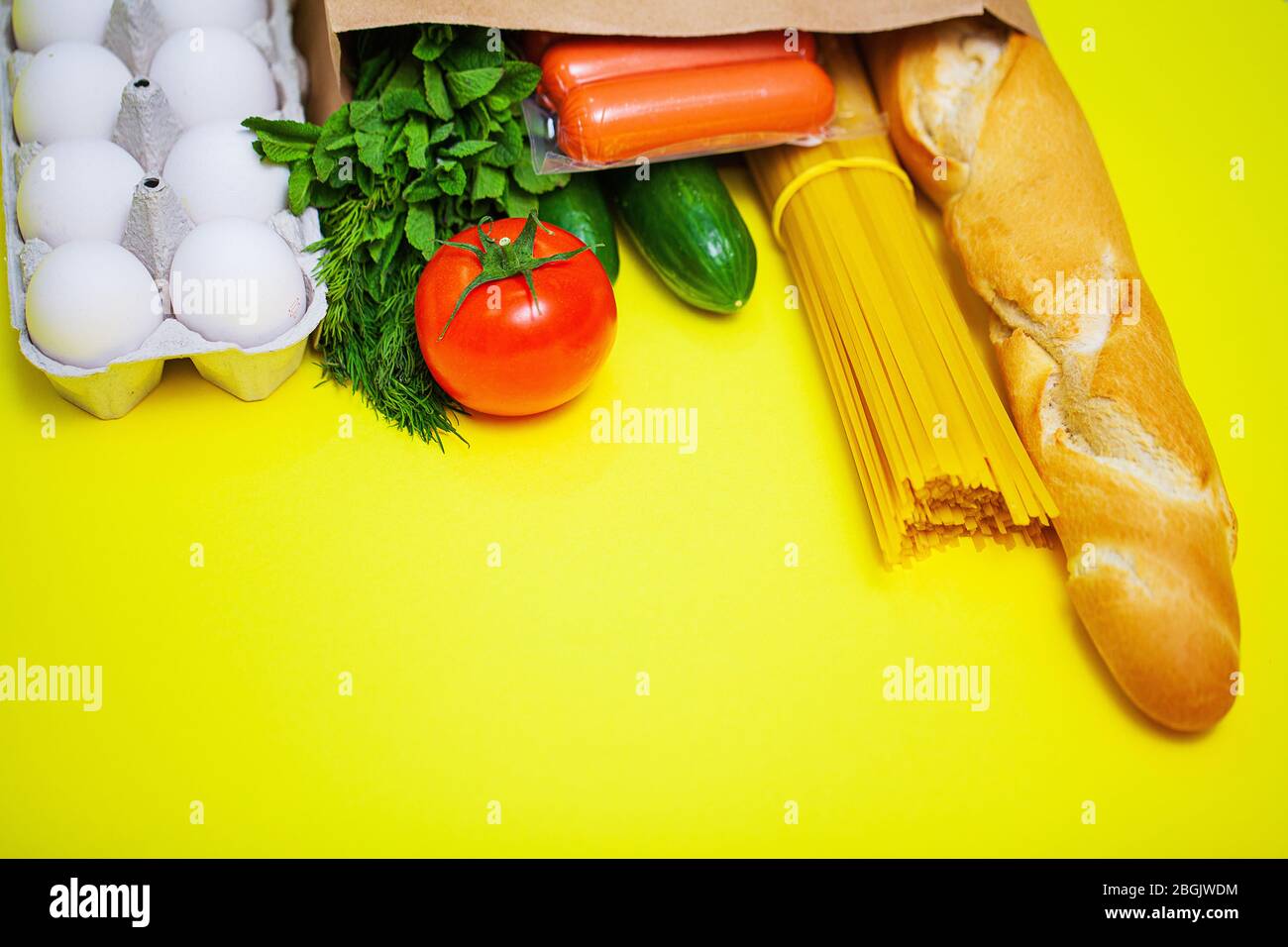 Food package for people who need help Stock Photo - Alamy