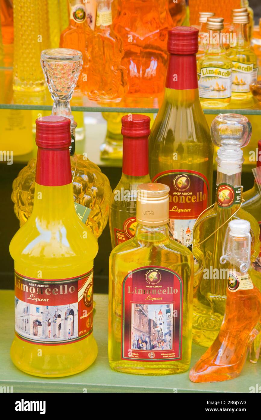 Limoncello liqueur bottles hi-res stock photography and images - Alamy