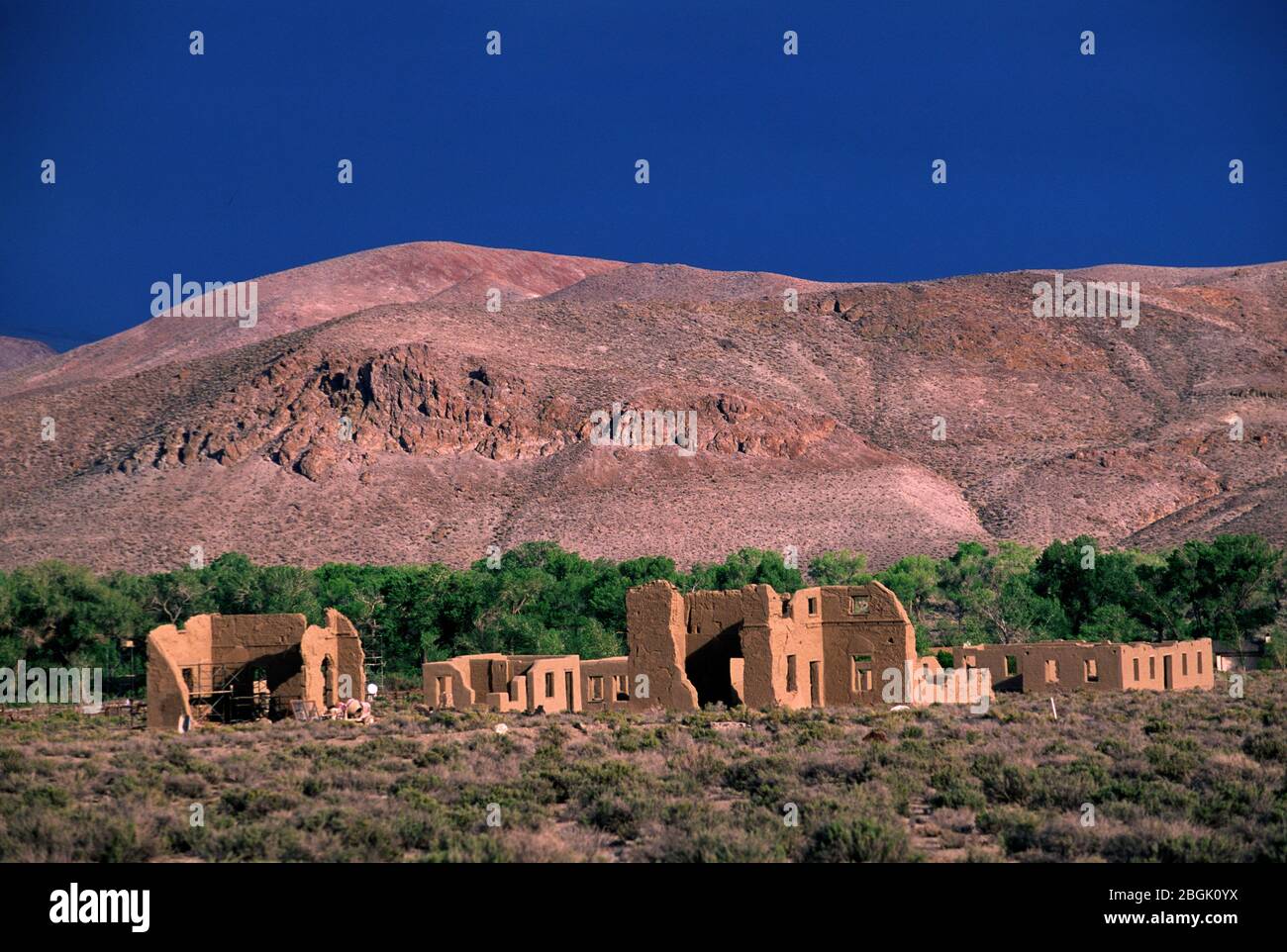 Fort ruins, Fort Churchill State Historic Park, Nevada Stock Photo - Alamy