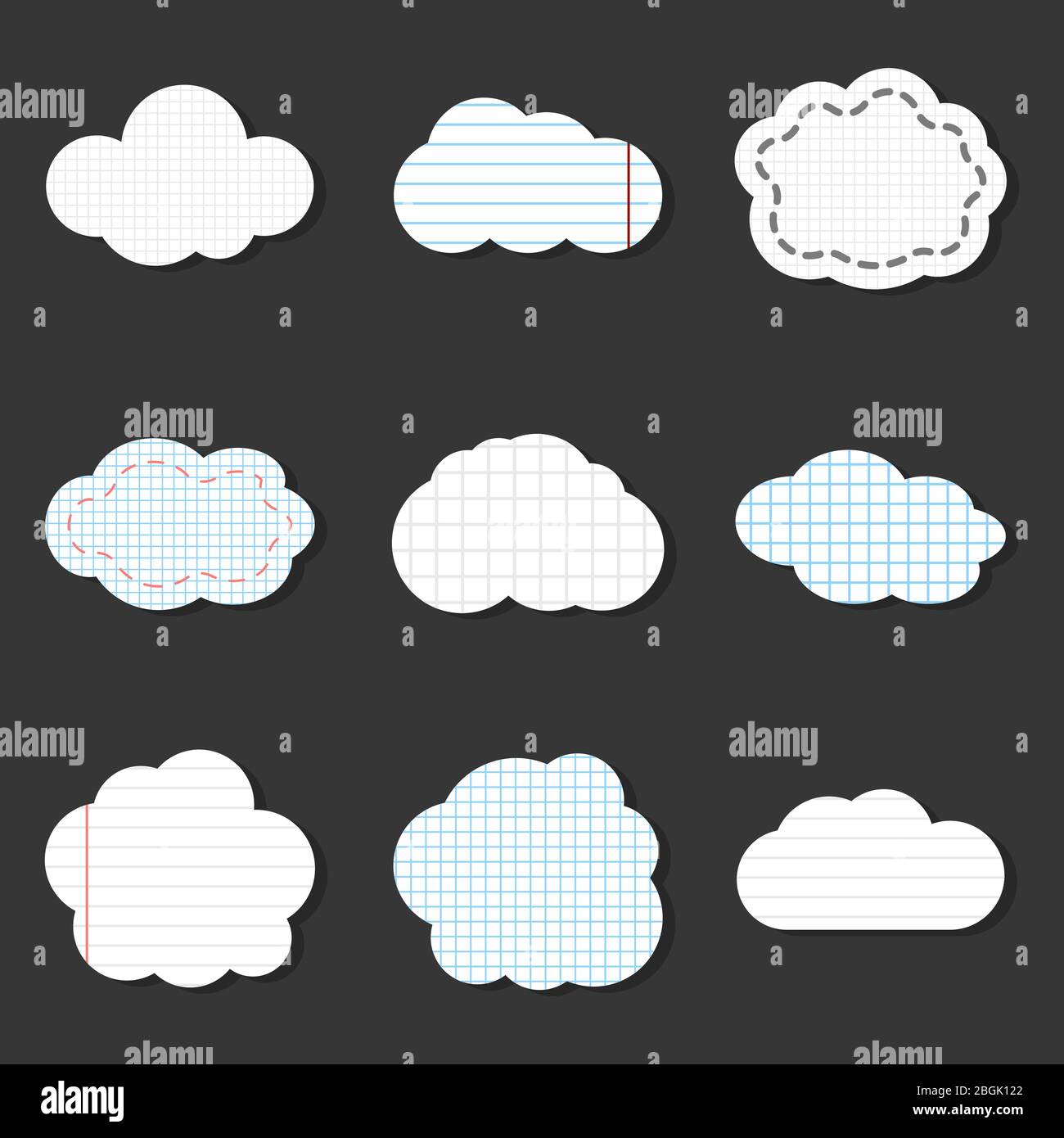 Chat pattern set hand Stock Vector Images - Alamy