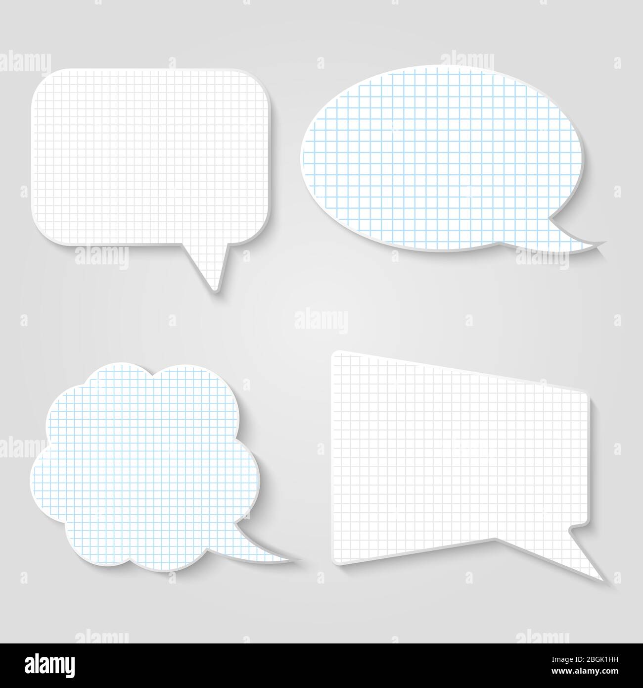 Blank speech balloon Stock Vector Images - Alamy