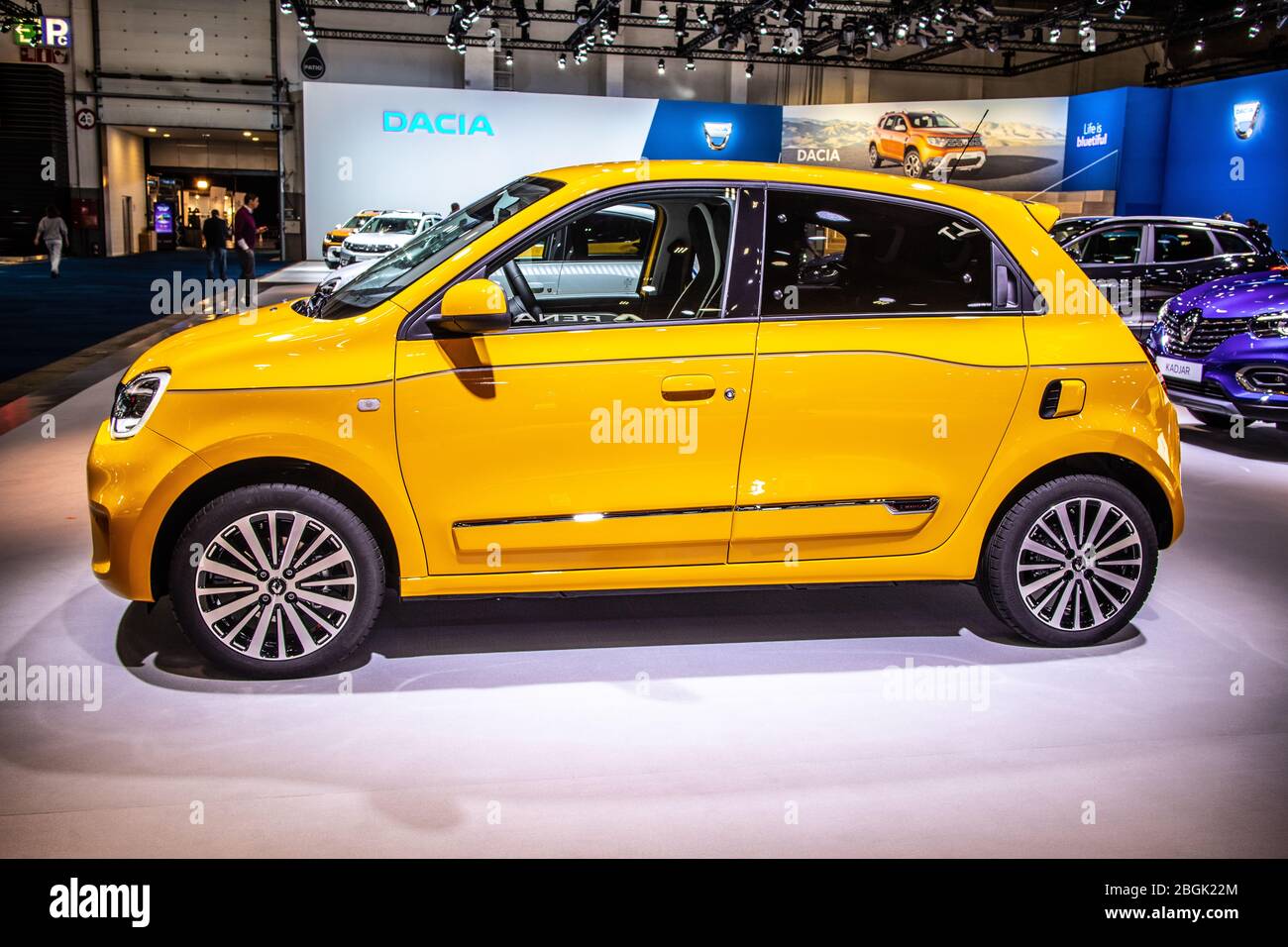 Brussels, Belgium, Jan 2020: Renault Twingo, Brussels Motor Show, third ...