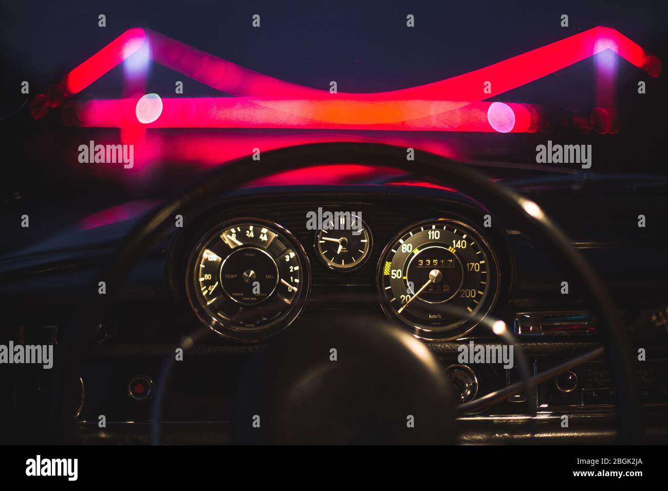 Interior,control system of a supercar,speedometer system Stock Photo ...