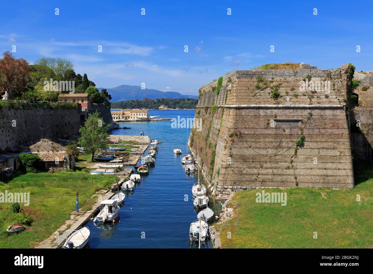 Corfu fort moat hi-res stock photography and images - Alamy