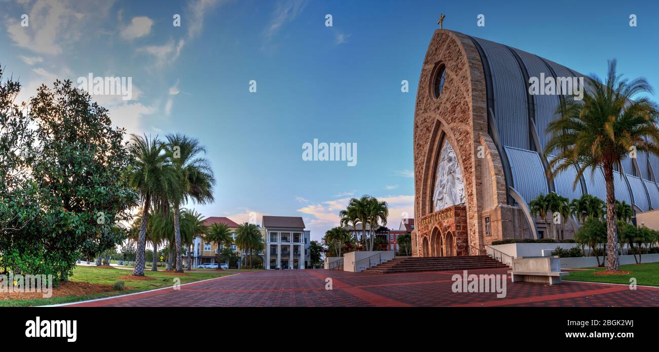 Ave Maria, Florida, USA – April 19, 2020: Ave Maria Parish Church on ...