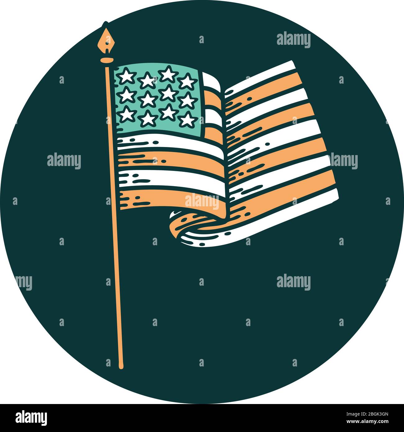 Iconic image of flag Stock Vector Images - Alamy