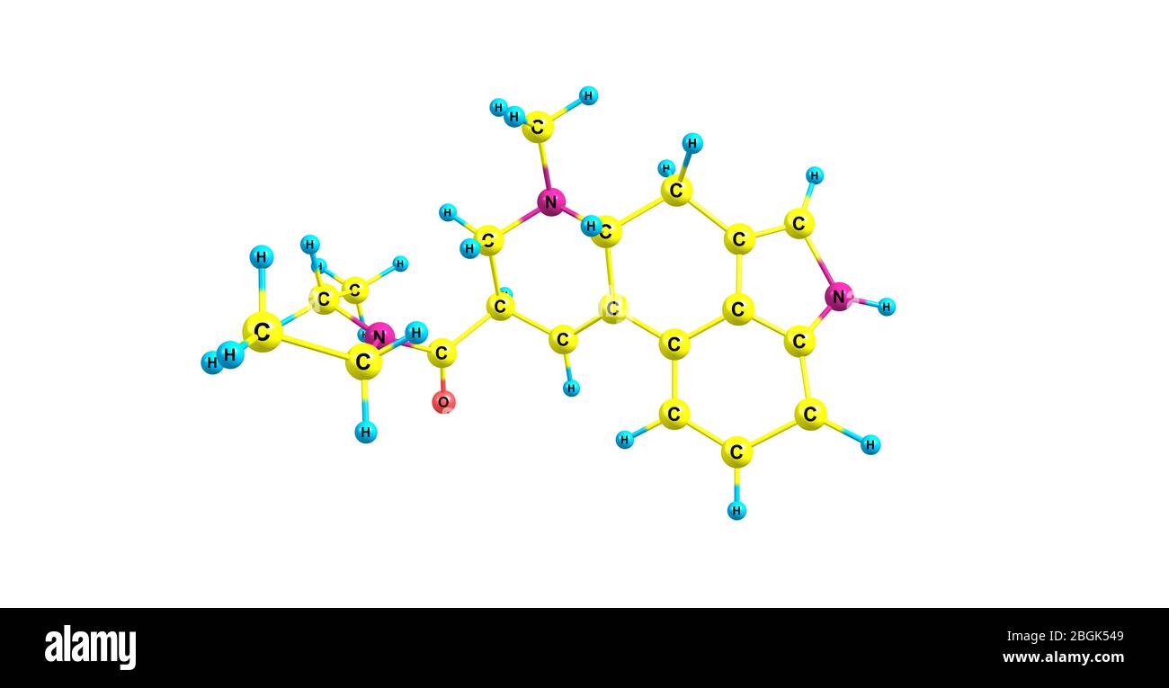 Lsd molecular model hi-res stock photography and images - Alamy