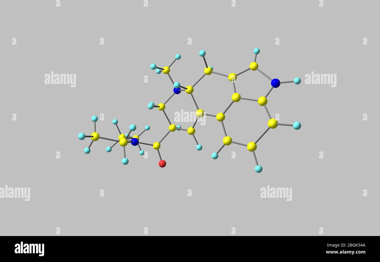 Lsd molecular model hi-res stock photography and images - Alamy