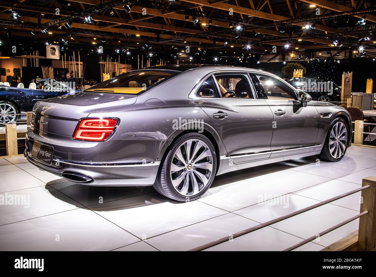 Brussels, Belgium, Jan 09, 2020: new Bentley Flying Spur at Brussels ...
