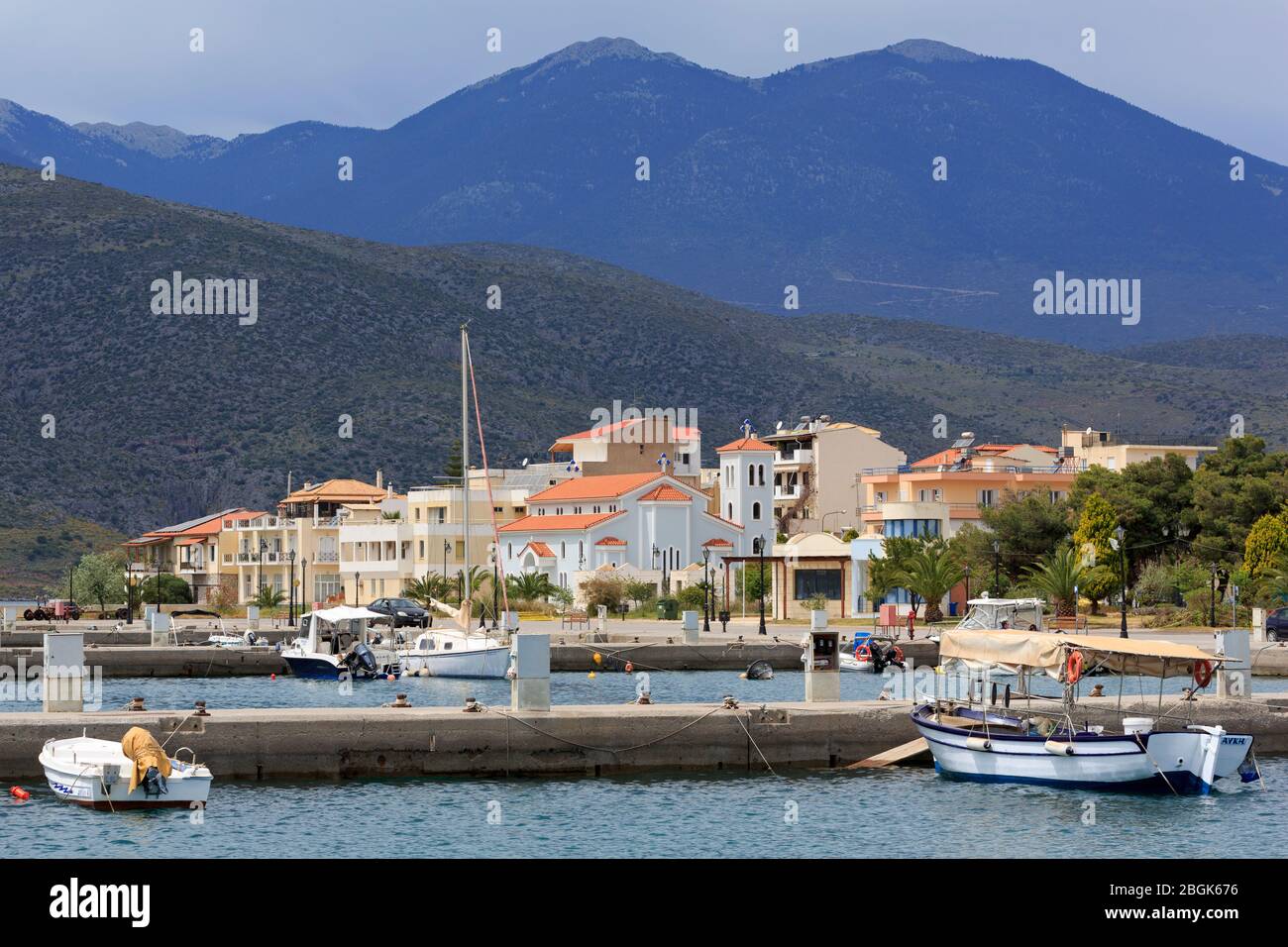 Port, Itea City, Greece, Europe Stock Photo - Alamy