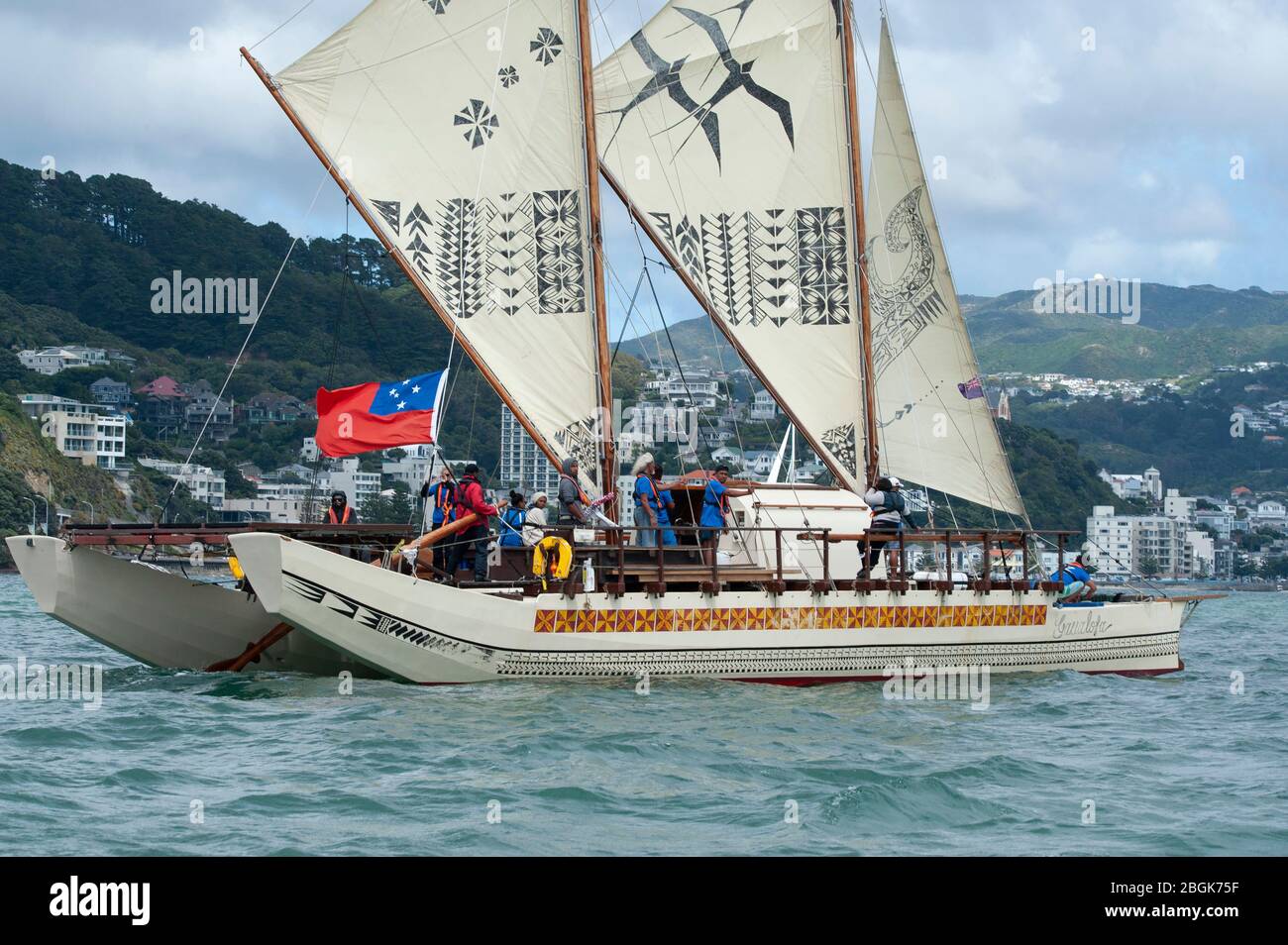 Maori Sailing Canoe Maori Waka High Resolution Stock Photography and ...