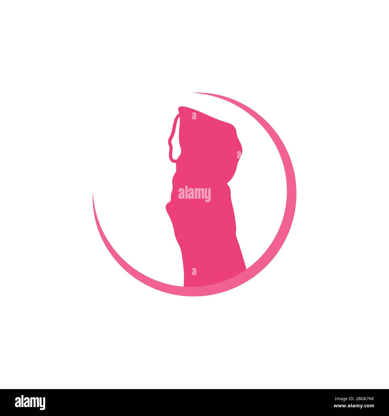 woman hijab muslim vector graphic design isolated Stock Vector Image ...
