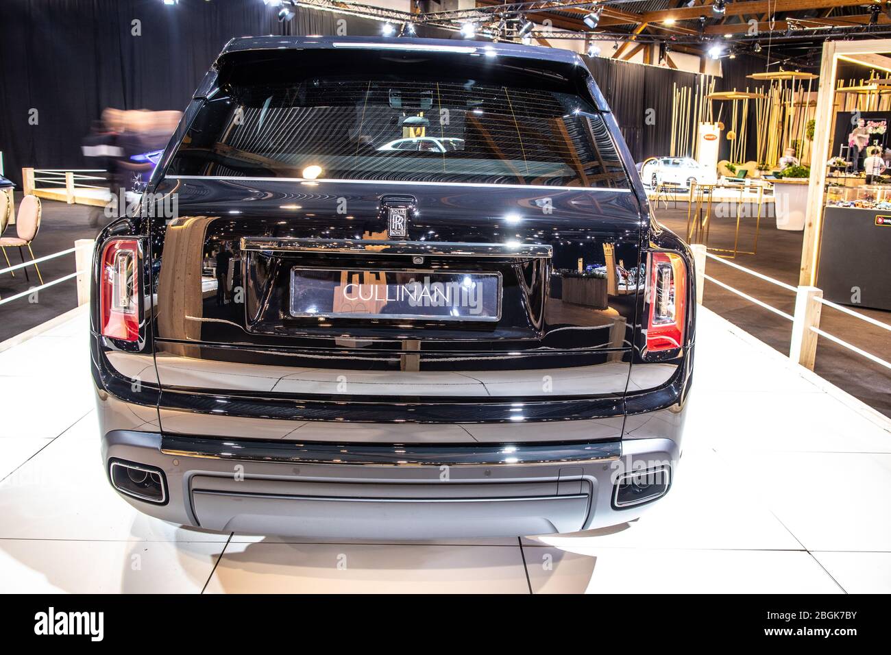 Brussels, Belgium, Jan 2020 Rolls-Royce New Bespoke Cullinan, Brussels ...