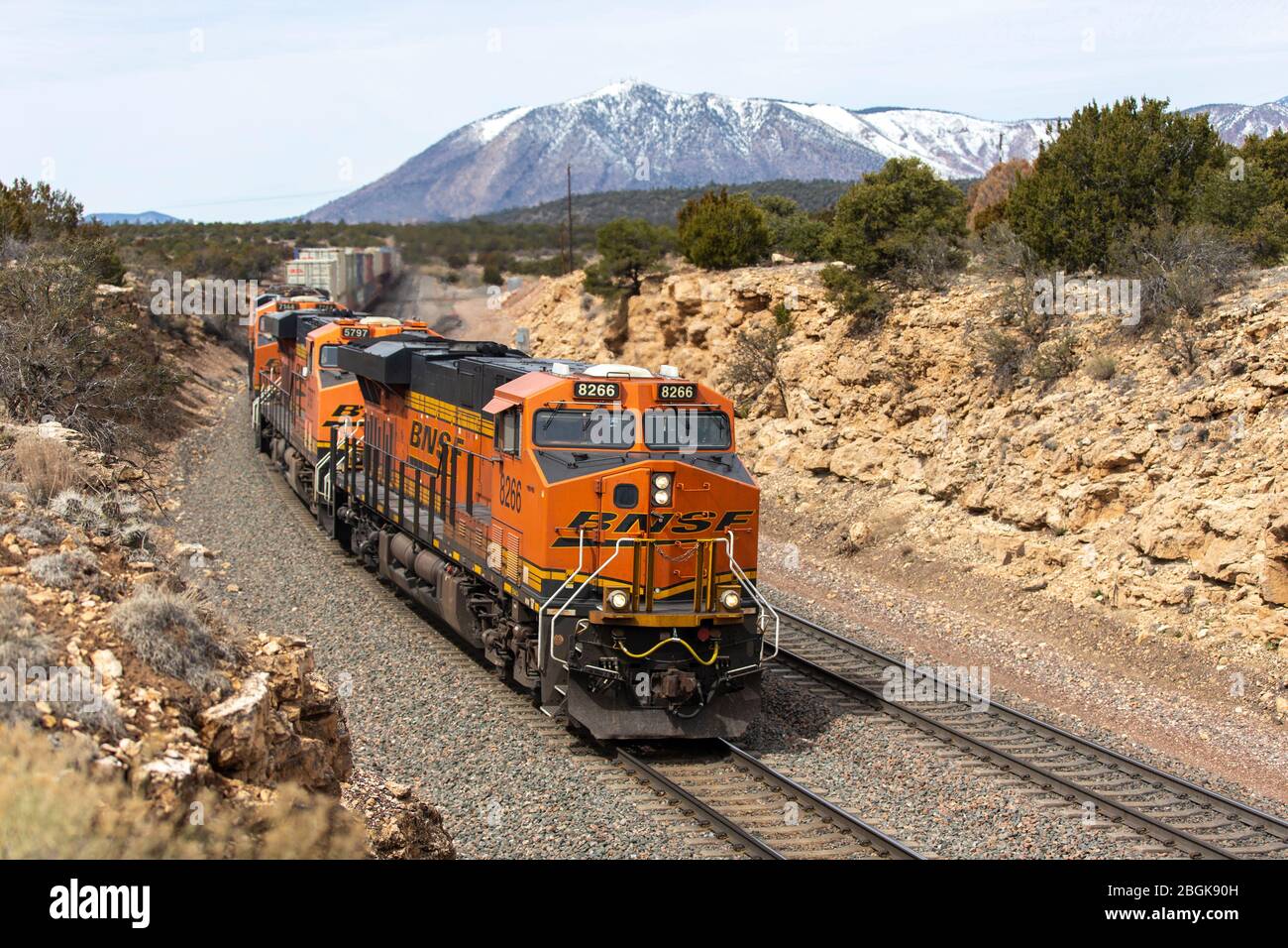 Williams, United States. 22nd Mar, 2020. An eastbound Burlington ...