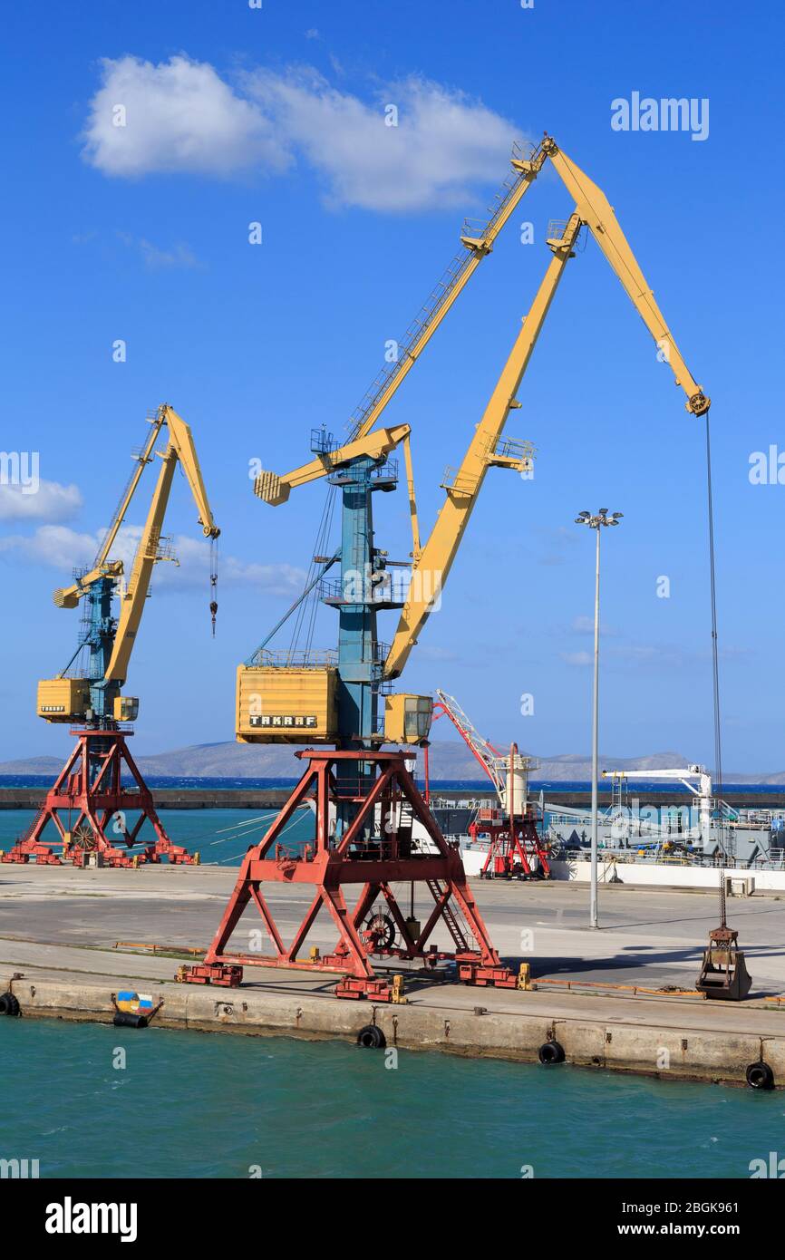 Port of Heraklion, Island of Crete, Greece, Europe Stock Photo - Alamy