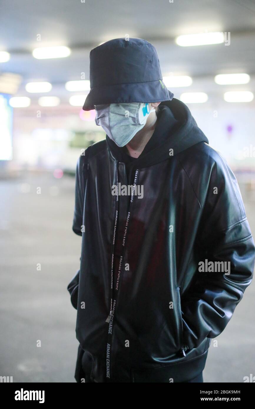 Chinese singer, dancer, rapper, and songwriter Cai Xukun arrives at a ...