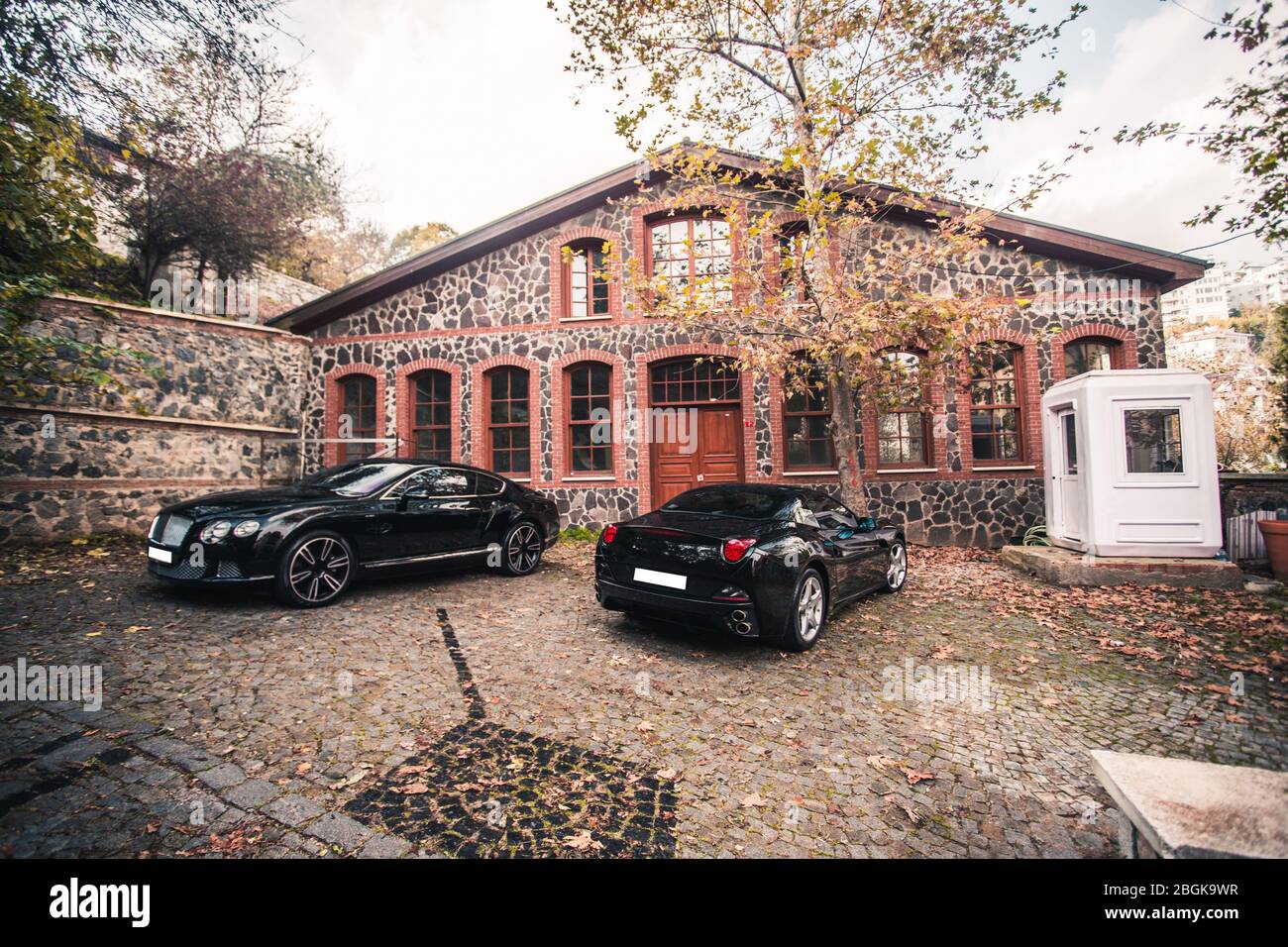 Mansion House With Cars